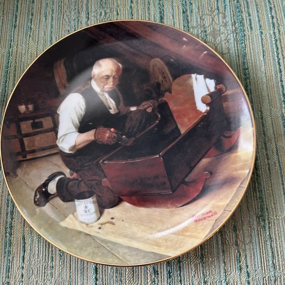 Norman Rockwell | Art | Vintage 987 Norman Rockwell Grandpas Gift ...